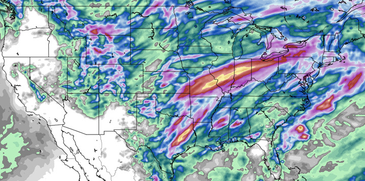 An AM US and Matif wheat rally. Not major yet but an outside higher day ...